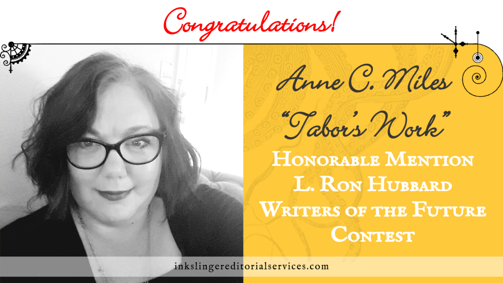 Congratulations, Anne! – Ink Slinger Editorial Services
